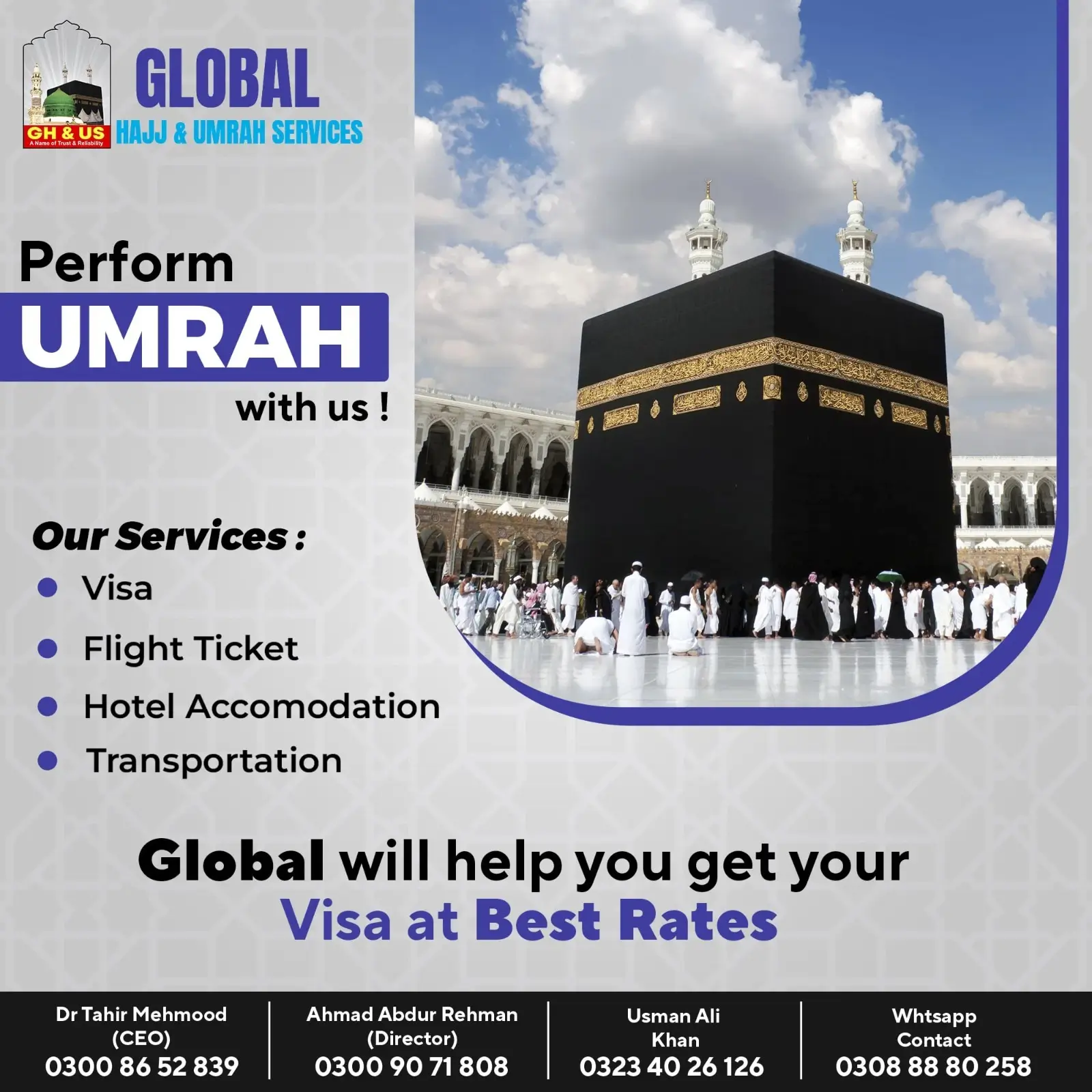 Umrah Packages for 7, 10, 14, 15, and 28 Days from Pakistan - Global Hajj